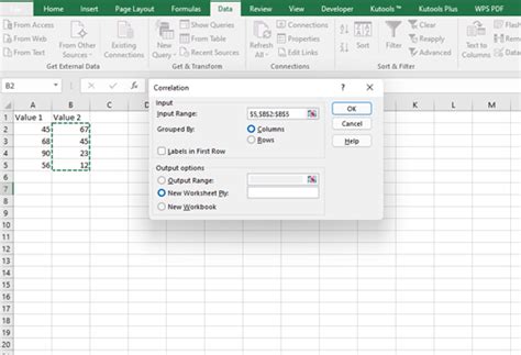2 Ways To Calculate Correlation Coefficient In Excel