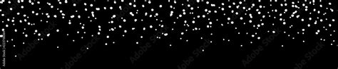 Falling Snow Banner For Decoration And Web Snowfall Overlay Template Stock Vector Adobe Stock
