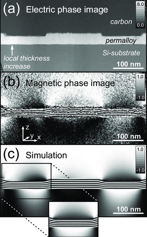 A Electric Phase Image Of The Cross Section Of A Surface Modulated Download Scientific