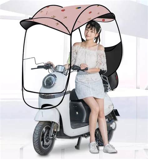 ร่มติดรถมอเตอร์ไซค์ ติดจักรยานไฟฟ้า กันแดดกันฝน แข็งแรง ทนทาน Eng 112 Dodovanshop Thaipick