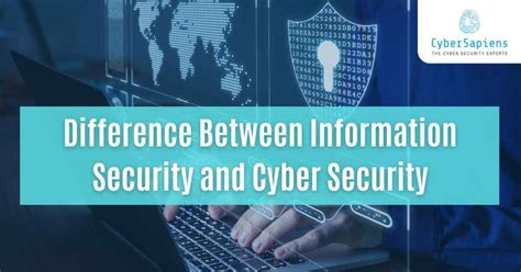 Difference Between Information Security And Cyber Security Cybersapiens