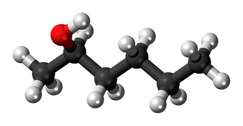 Download Hexanol Model Molecule Royalty Free Stock Illustration