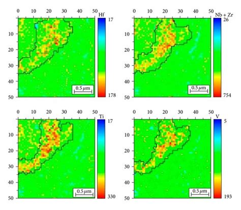 Maps Of The Element Distribution In The Area Of 2 5 × 2 5 μm The Download Scientific Diagram