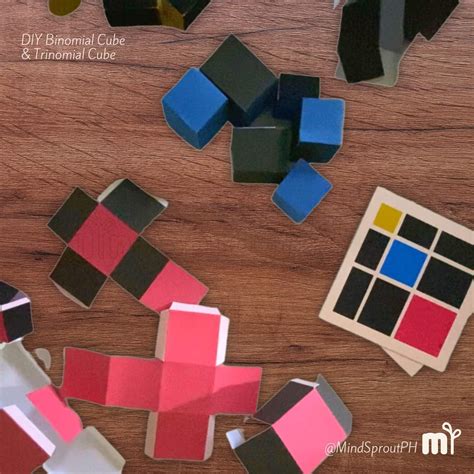 Diy Binomial Cube And Trinomial Cube Montessori Sensorial Material Diy Montessori Extension