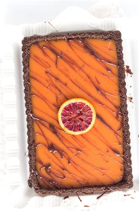 Chocolate Blood Orange Tart Blood Orange Recipes Chocolate Graham
