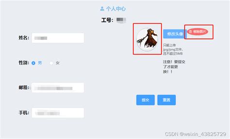 Spring Boot Vue 实现图片（头像）的上传等操作头像上传vue Csdn博客