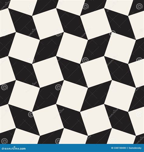 Vector Seamless Pattern Repeating Geometric Elements Stylish Background Design Stock Vector
