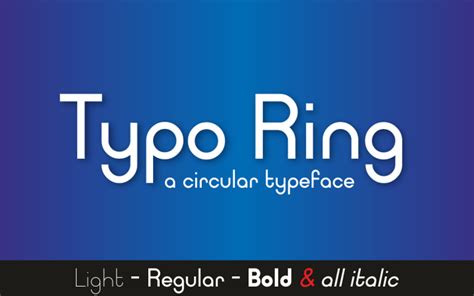 typo ring sans serif font free fonts