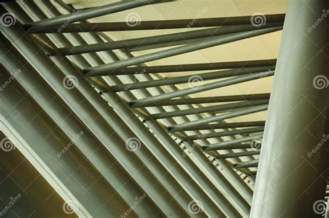 Interior View Of The Structural Framework At Aeropuerto Internacional