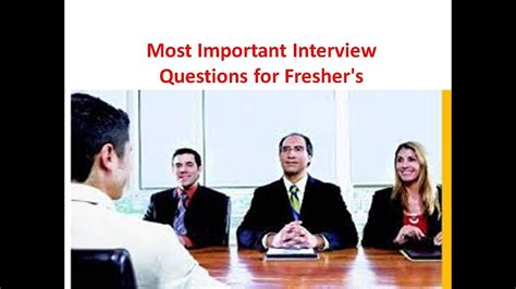 most important interview questions for freshers youtube