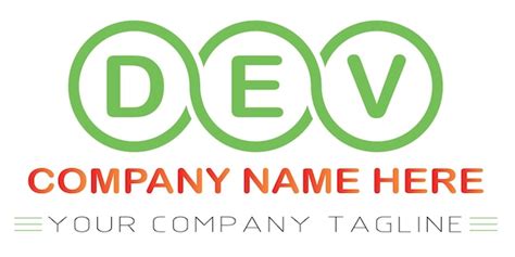 Premium Vector Dev Letter Logo Design