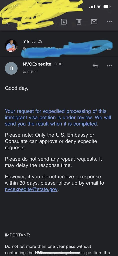 NVC Processing Timeline For Expedite Requests National Visa Center Dept Of State VisaJourney