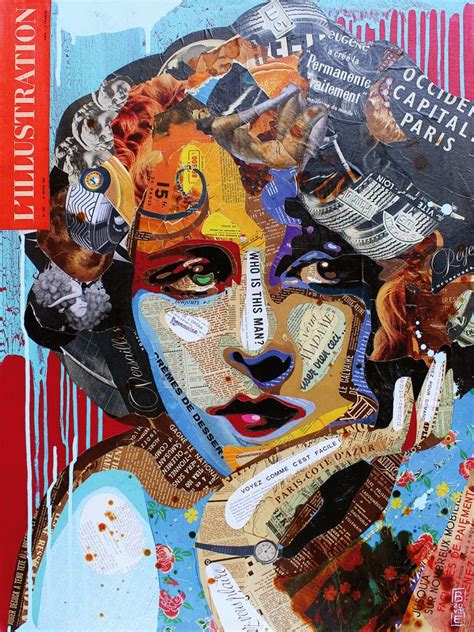 Arnaud Bauville Peintre Collage Art Mixed Media Collage Art Collage