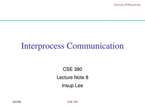Ppt Interprocess Communication Powerpoint Presentation Free Download