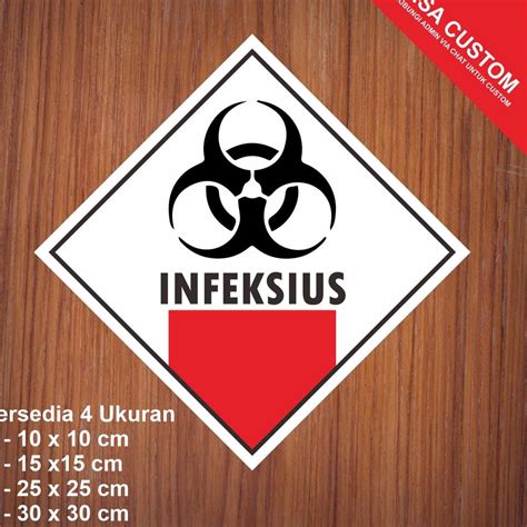 Jual Paling Diminati Sticker Label Tanda Simbol Limbah B3 Stiker Bahan