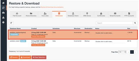 Jetbackup 5 Databases Cómo Restaurar Una Base De Datos