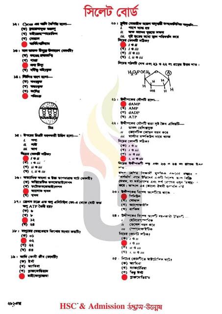 Hsc Biology 1st Paper Question Solution Sylhet Board 2023