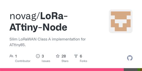 Github Novaglora Attiny Node Slim Lorawan Class A Implementation For Attiny85
