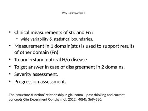 Structure And Function Relationship In Glaucoma Vapi Meet Dr Mananpptx