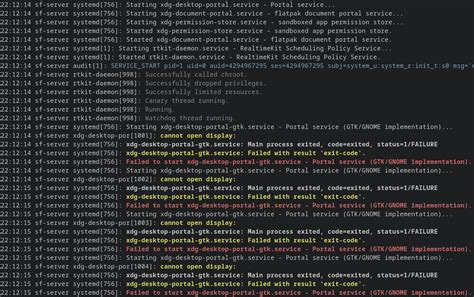 Error With Xdg Desktop Portal Gtk Service On Fedora 38 Server Fedora Discussion