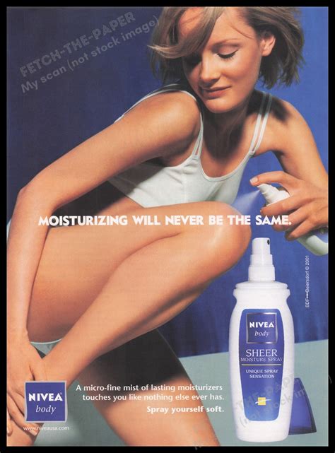 Nivea Body Moisture 2000s Print Advertisement Ad 2000 Legs Smooth Ebay