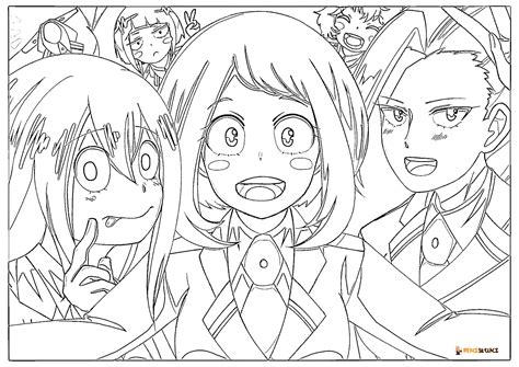 Lovely Momo Yaoyorozu Coloring Page Anime Coloring Pages Sexiz Pix