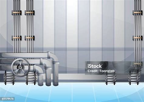 분리된 레이어가 있는 만화 벡터 일러스트 워터 파이프 벽 0명에 대한 스톡 벡터 아트 및 기타 이미지 0명 가솔린 가정 난방 Istock