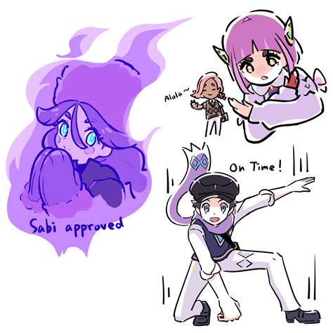 Lacey Rei Sabi Ilima And Rei Pokemon And 4 More Drawn By Ffccll