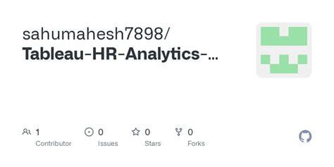 Github Sahumahesh7898 Tableau Hr Analytics Dashboard