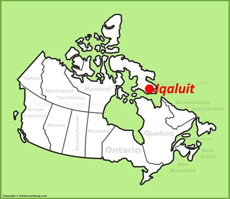 Iqaluit Map Nunavut Canada Detailed Maps Of Iqaluit