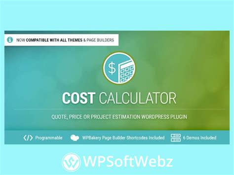 Cost Calculator Wordpress Plugin Latest Version