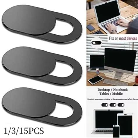1 3 15pcs Plastic Webcam Cover Anti Hacker Shutter Privacy Protection Slide Shutter Shield For