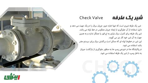 بررسی کامل شیر یک طرفه، نحوه عملکرد، انواع و ویژگی های آن ها اینرژی
