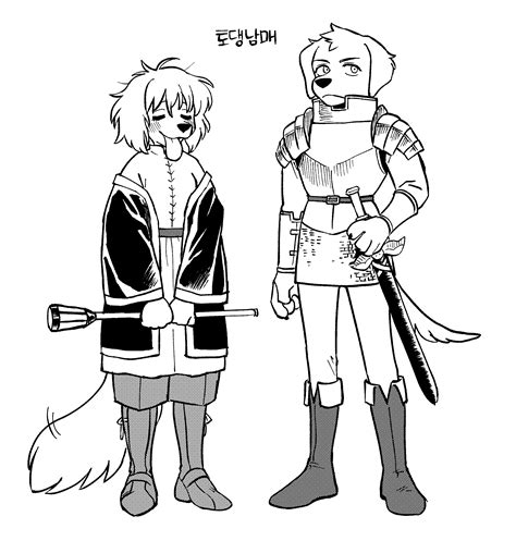 Falin Thorden And Laios Thorden Dungeon Meshi Drawn By Gaman Hada Danbooru