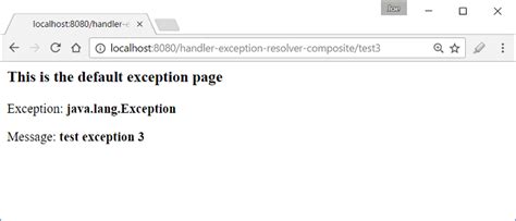 Handlerexceptionresolvercomposite Example