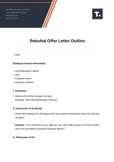 Free Rebuttal Letter Templates Editable And Printable