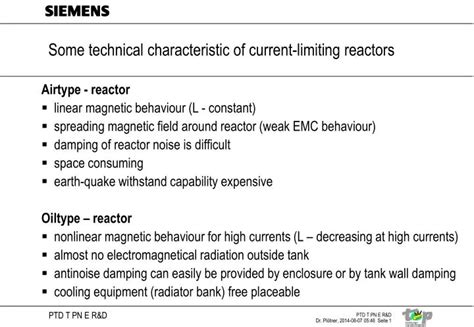 PPT Some Technical Characteristic Of Current Limiting Reactors PowerPoint Presentation ID