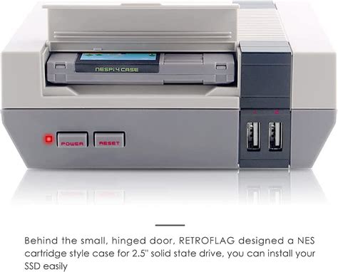 Buy Geeekpi Retroflag Nespi 4 Caseraspberry Pi 4 Case With Safe Shutdown Safe Reset And Ssd Case