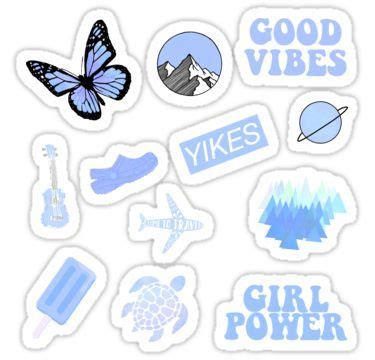 9 Best Blue Sticker Free Printable Images Aesthetic Stickers Tumblr