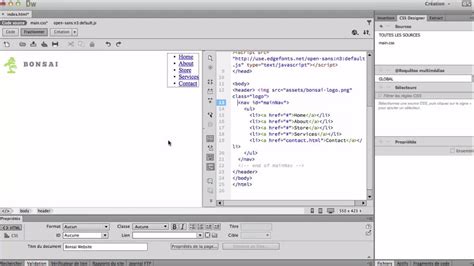 Meilleur Tuto Gratuit Dreamweaver Cc Acquérir Les Fondamentaux