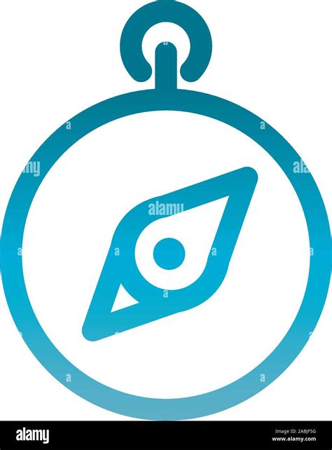 Compass Travel User Interface Blue Gradient Vector Illustration Stock Vector Image And Art Alamy