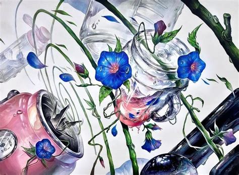 구도에 있는 민애 김님의 핀 2024 드로잉 드로잉 강좌 꽃