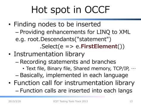 Occf A Framework For Developing Test Coverage Measurement Tools Supporting Multiple Programming