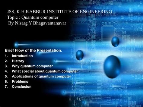 Quantum Computer Ppt Pptx