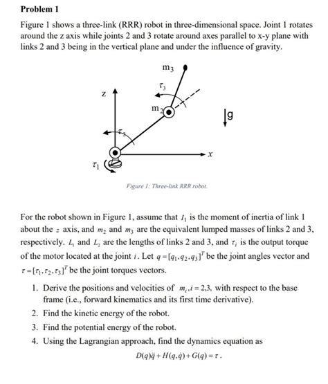 Solved Problem 1 Figure 1 Shows A Three Link Rrr Robot In