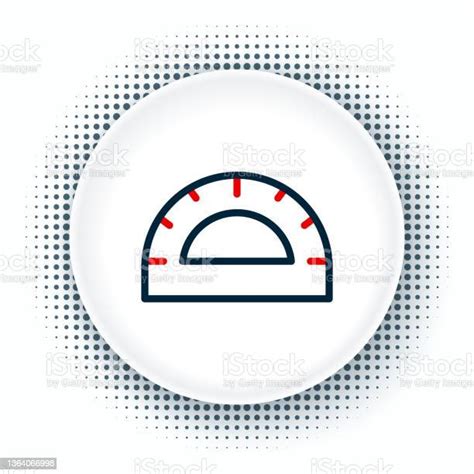 흰색 배경에서 격리된 도 아이콘을 측정하기 위한 라인 프로파일트랙터 그리드입니다 기울기 각도 미터 측정 도구 기하학적 기호