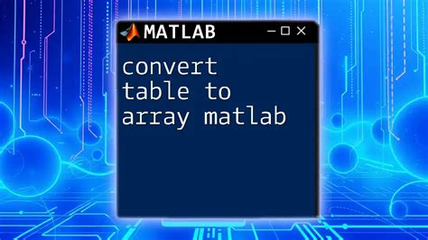 Cell To Array In Matlab A Simple Transformation Guide