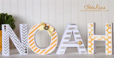 I Love Doing All Things Crafty Noah 3d Paper Letters Svgcuts