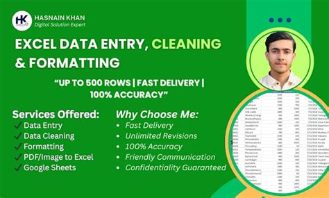 Do Excel Data Entry Cleaning And Formatting By Hasnainexcel01 Fiverr