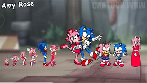 Amy Rose Growing Up Travel By Stevenracecars On Deviantart